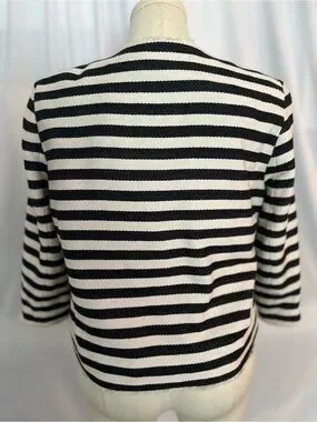 Metaphor | Jackets & Coats | Metaphor Striped Openfront Jacketxl Black ...